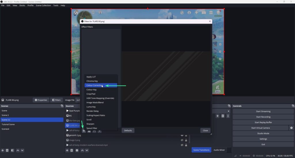 How to add color correction - DexPixel Knowledge Base