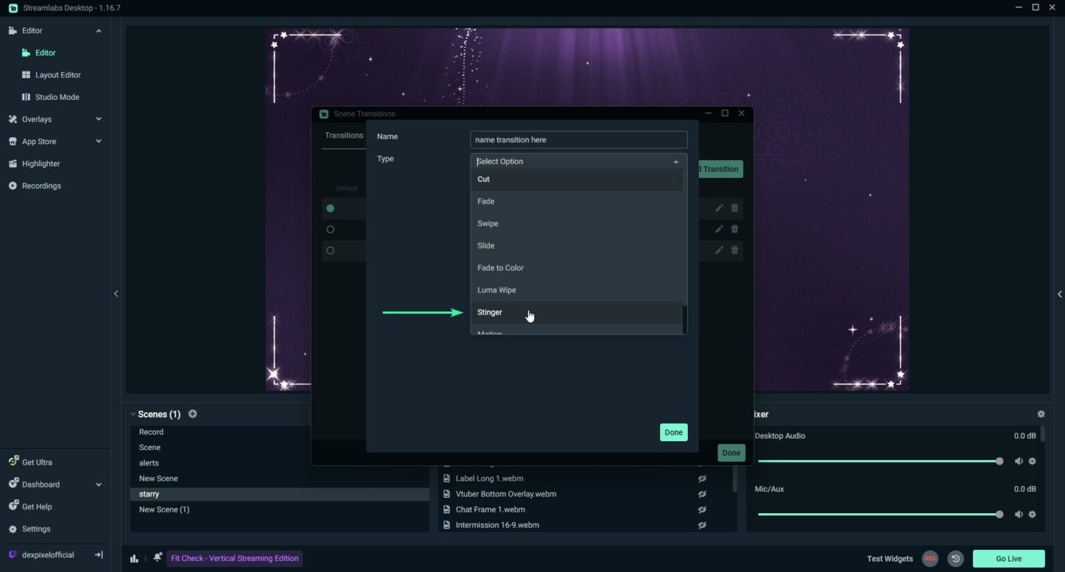 Vertical Matte TikTok Transition - DexPixel Knowledge Base