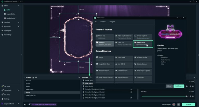 How to add Stream Labels - DexPixel Knowledge Base