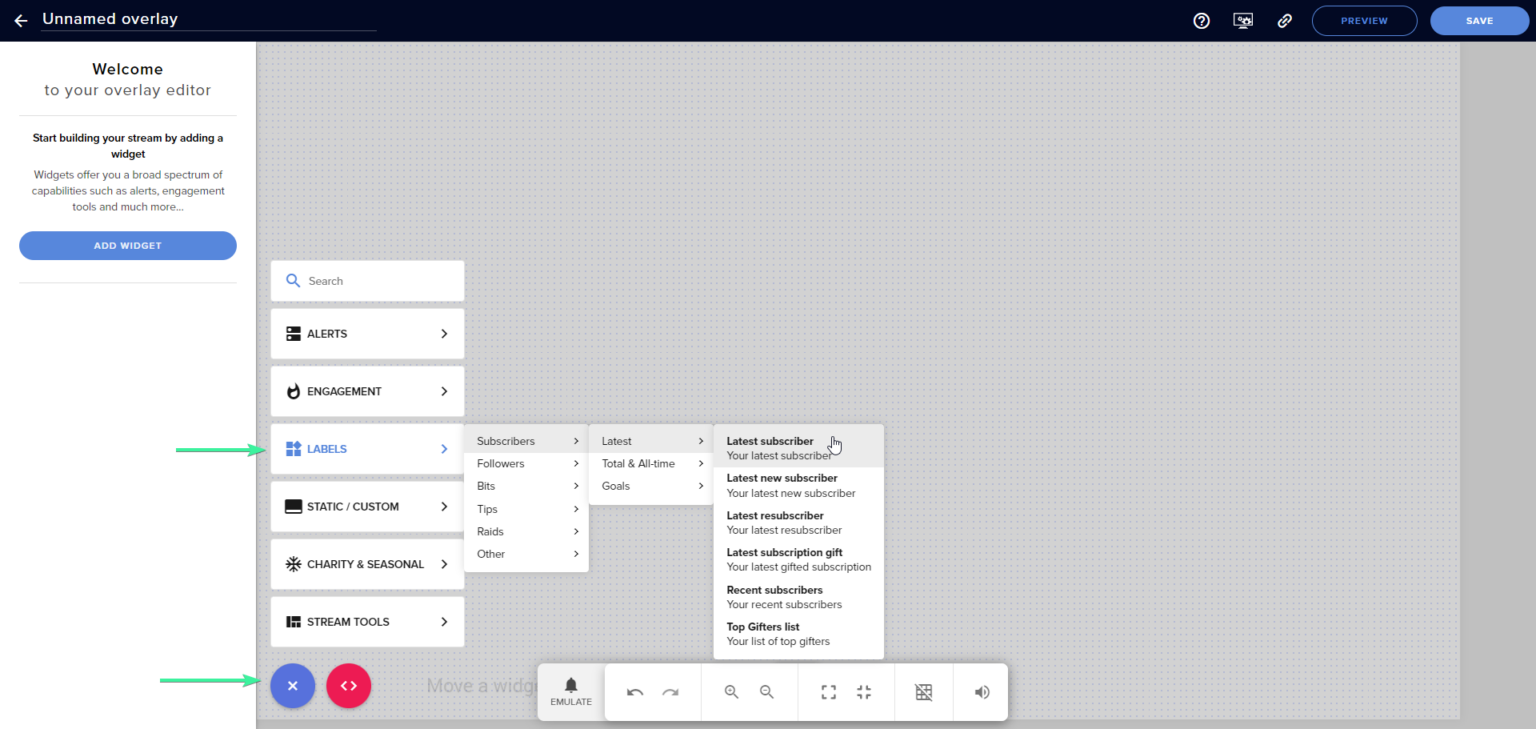 How to add Stream Labels - DexPixel Knowledge Base