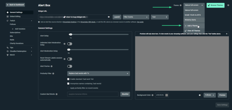 Celebration Full Screen Alerts Setup - DexPixel Knowledge Base